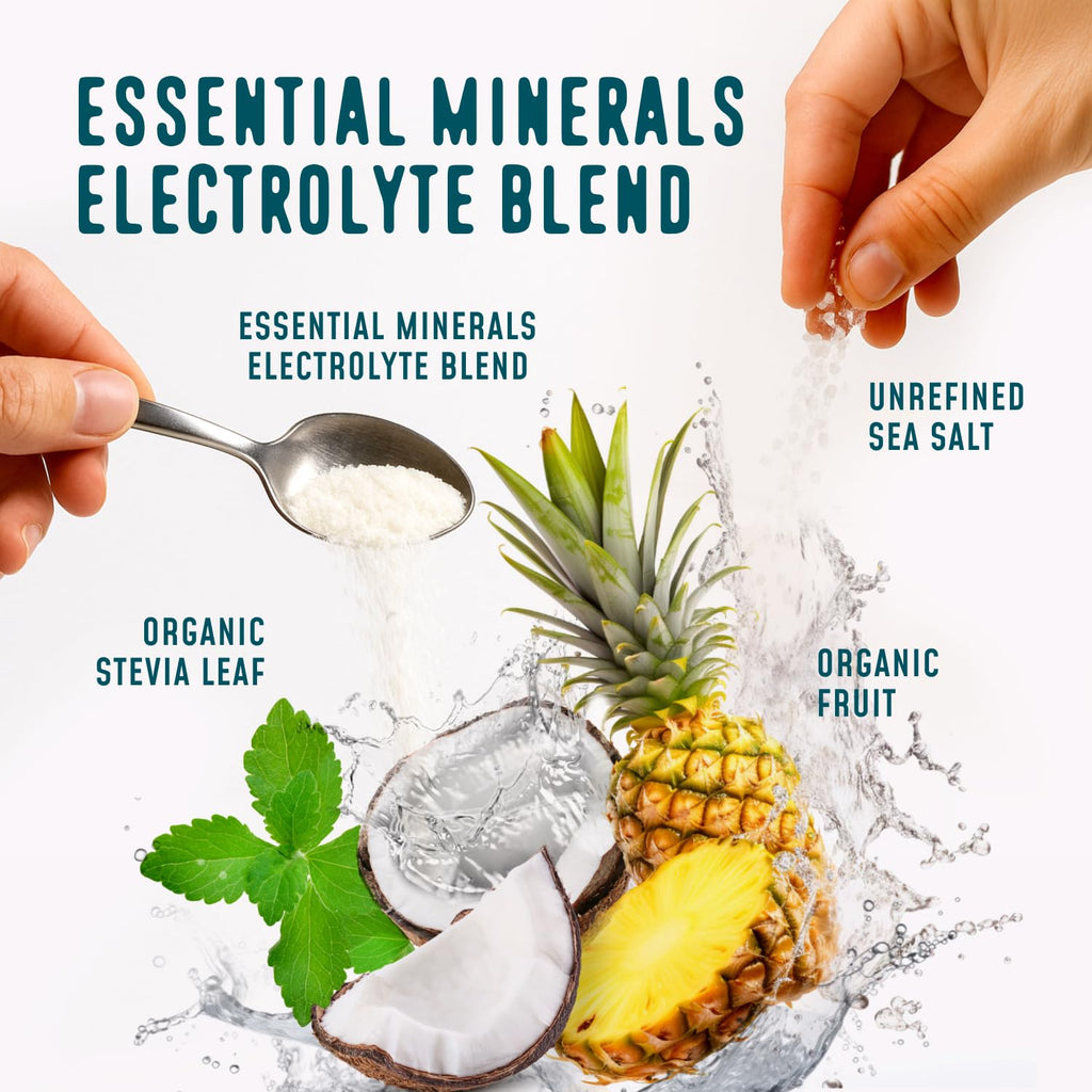 Pineapple coconut electrolyte drink mix