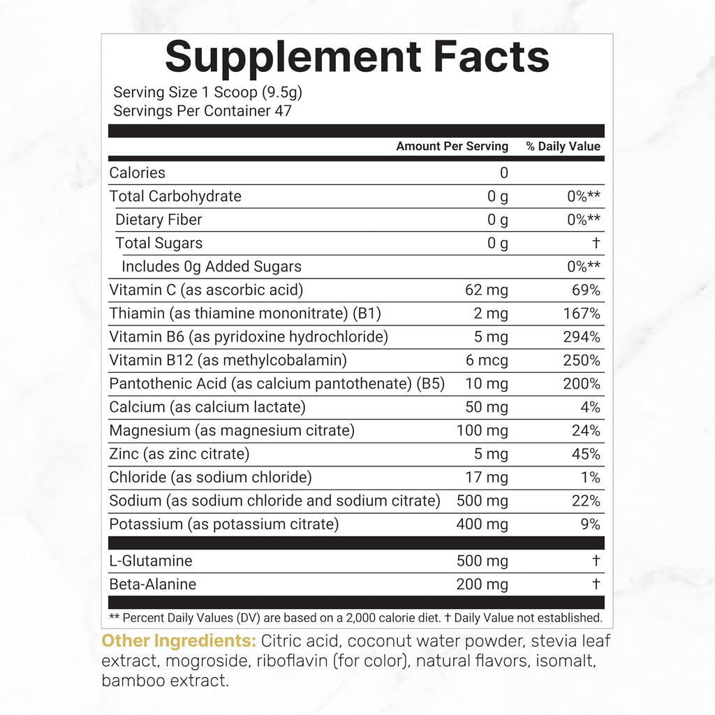 Pineapple coconut electrolytes powder for sports