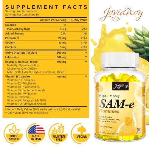 Pineapple flavor SAM-e gummies
