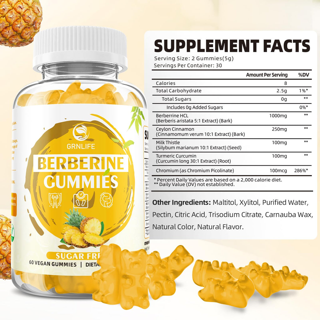 pineapple flavored berberine supplements