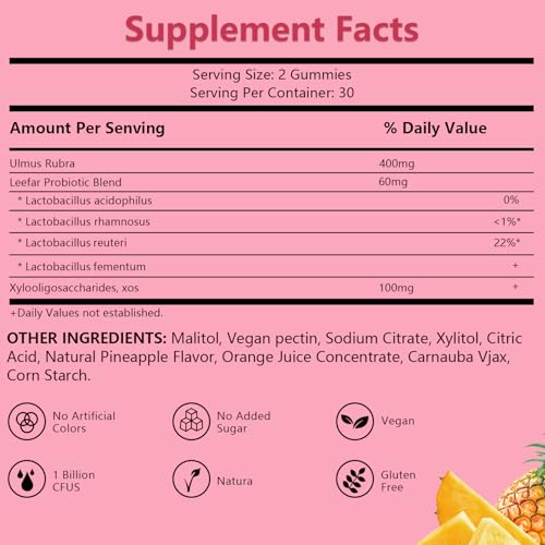 Pineapple flavour digestive health gummies