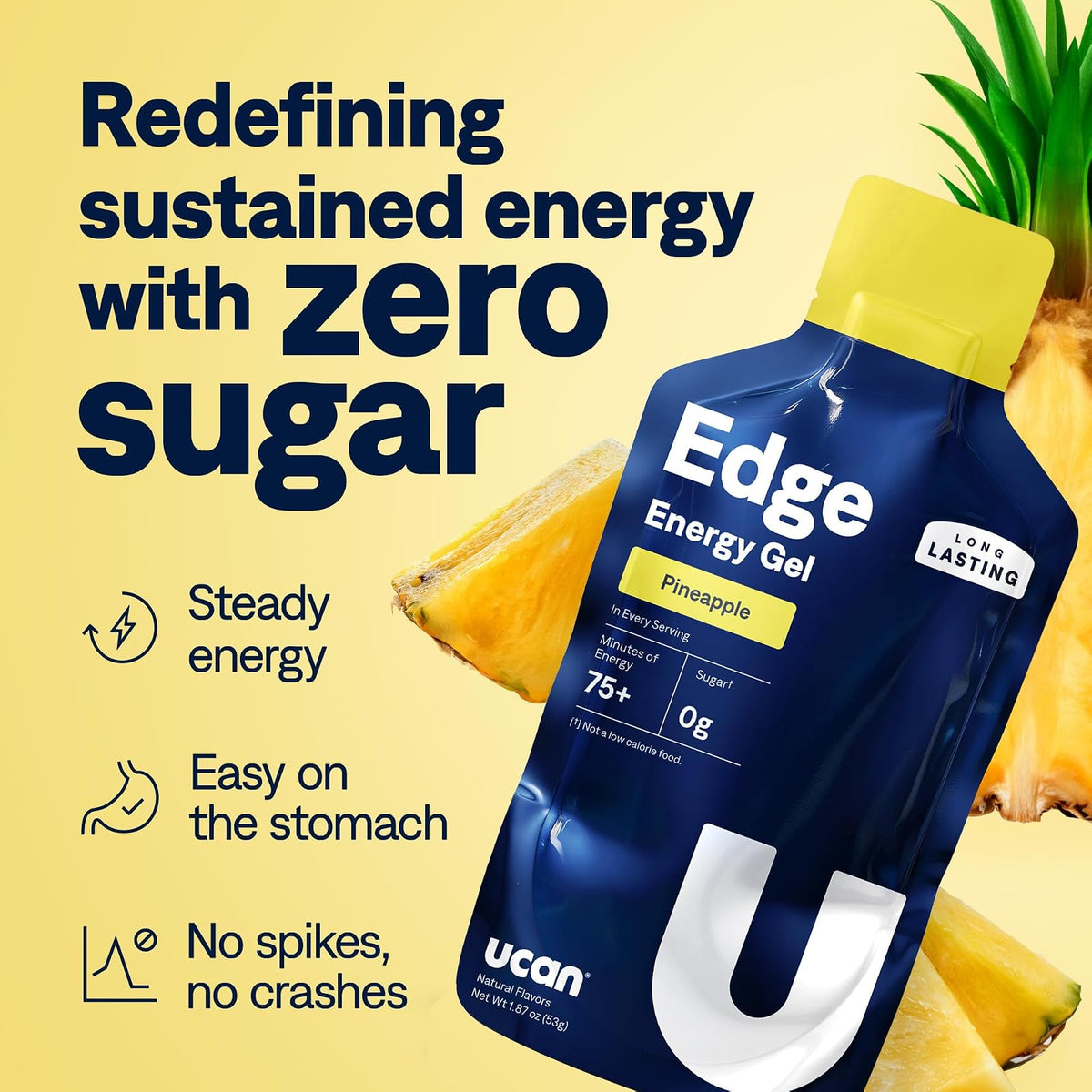 Pineapple flavour energy gel