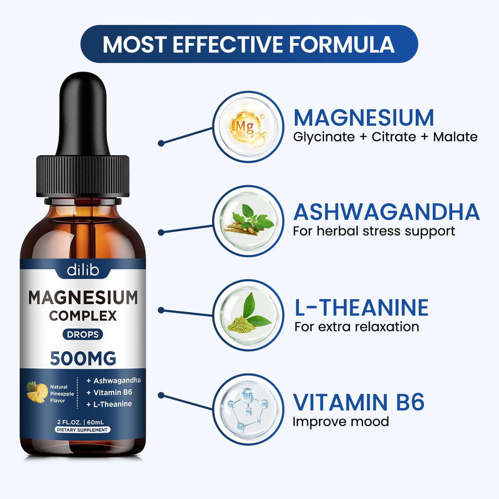 pineapple flavour magnesium glycinate drops