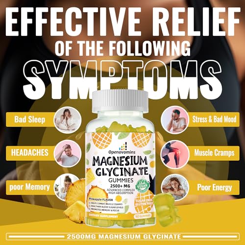 Pineapple flavour magnesium gummies