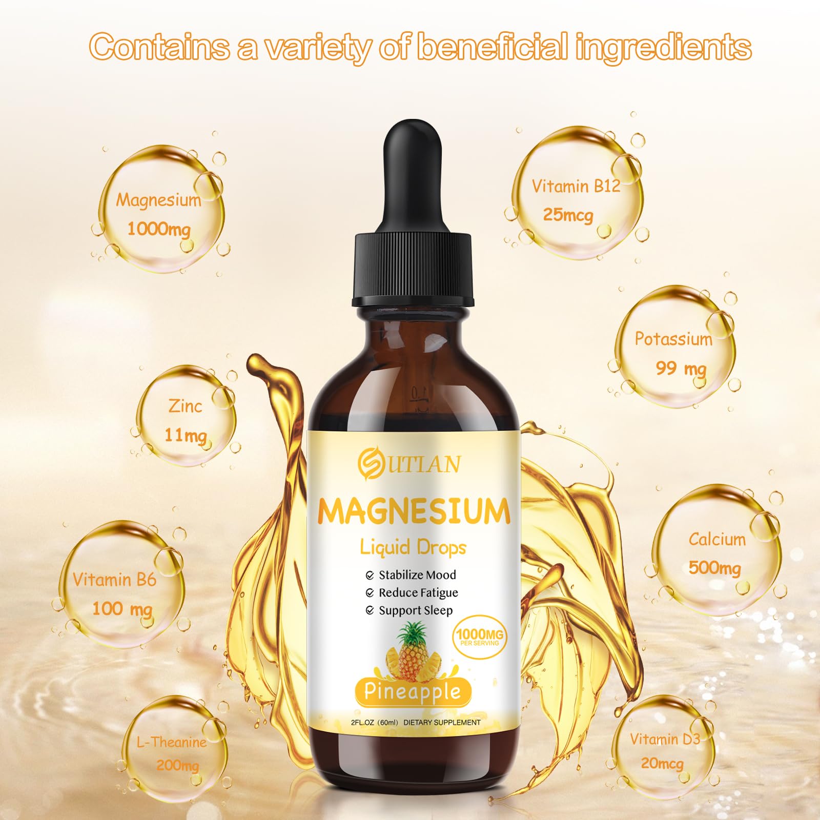 pineapple flavour magnesium supplement