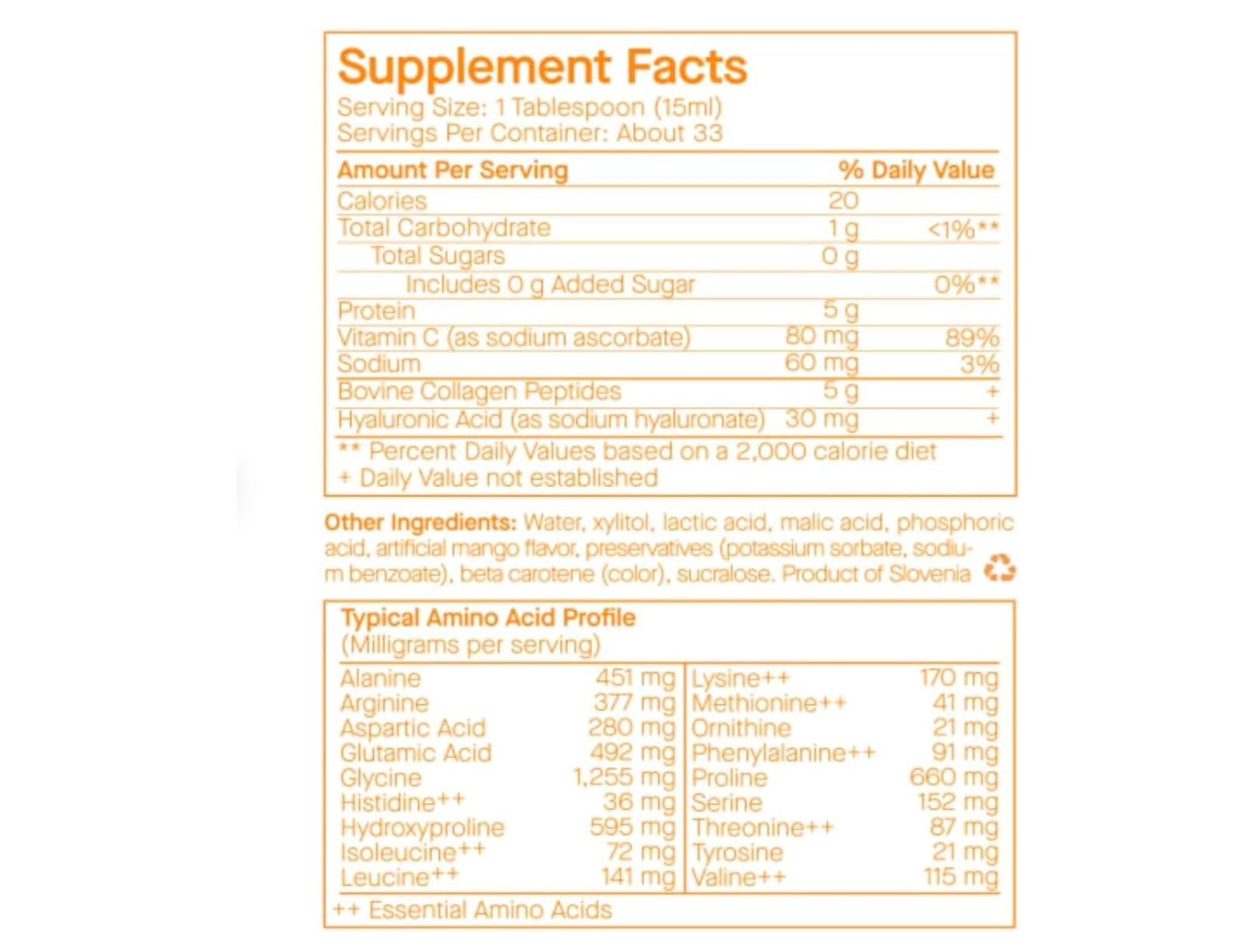 pineapple flavour marine collagen drink