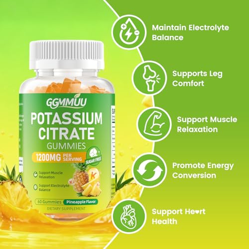 Pineapple flavour potassium gummies