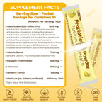 Pineapple flavour probiotics for digestion