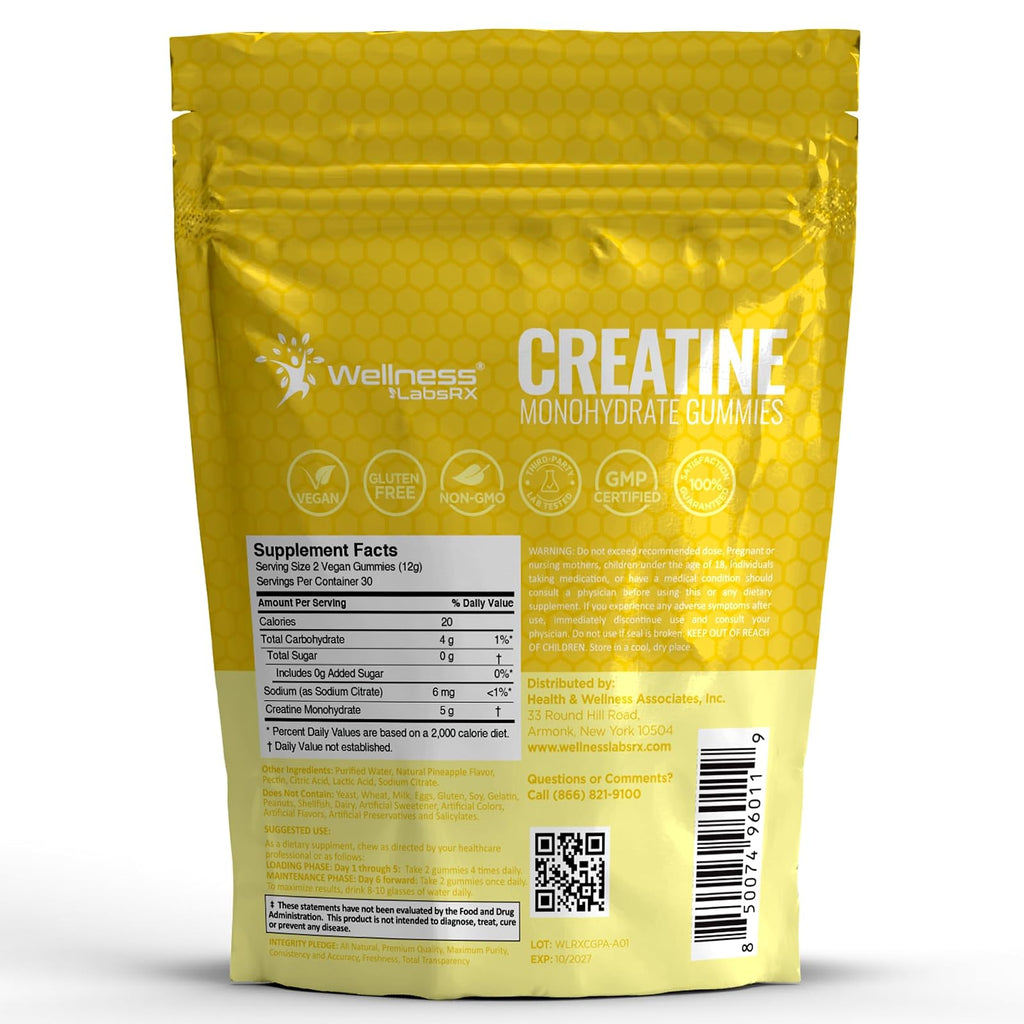 pineapple flavoured creatine gummies