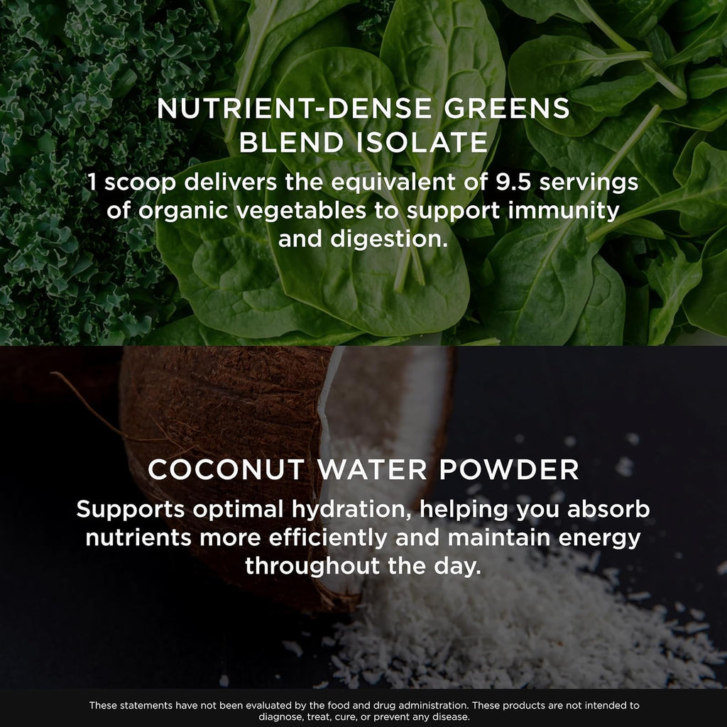 Pineapple flavoured greens powder