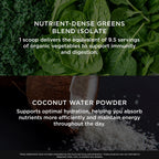 Pineapple flavoured greens powder