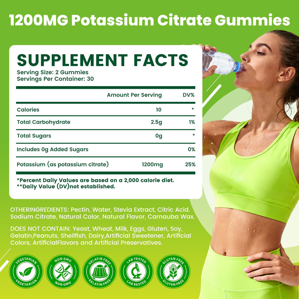 Pineapple flavoured potassium gummies