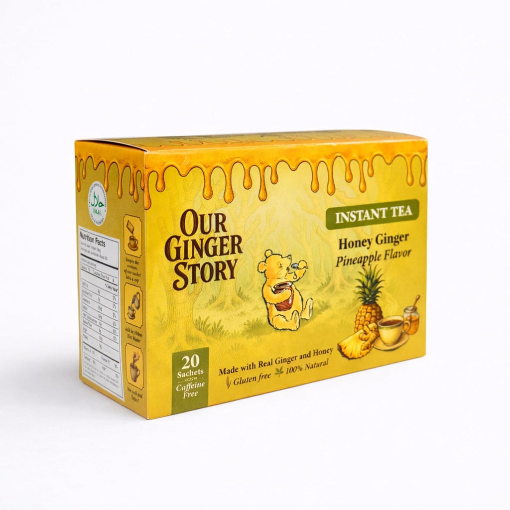 Pineapple honey ginger tea crystals