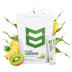 Pineapple kiwi greens powder sticks
