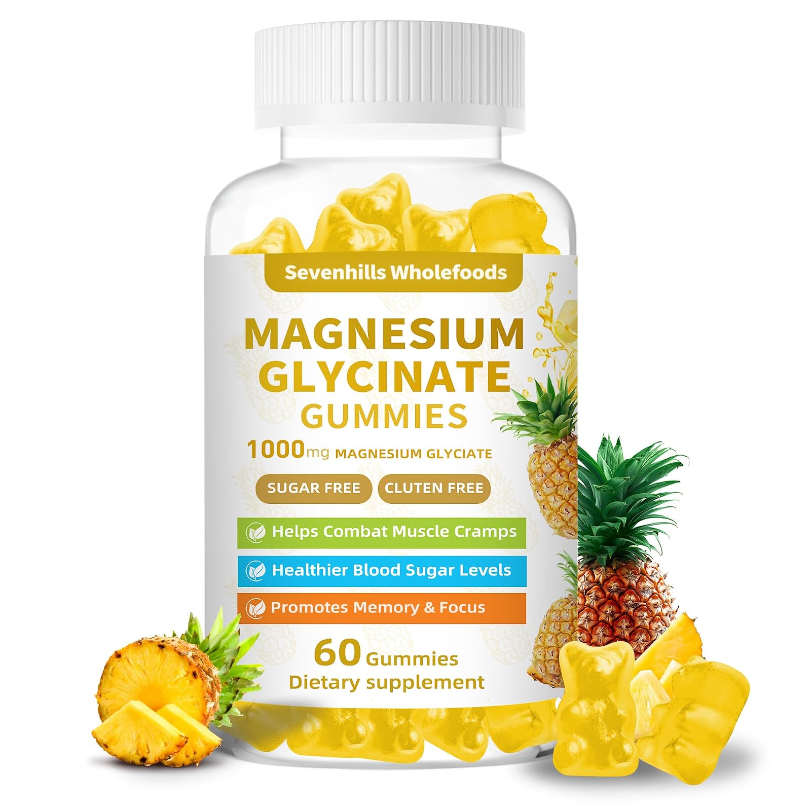 Pineapple magnesium glycinate gummies