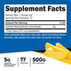 Pineapple mango creatine supplement