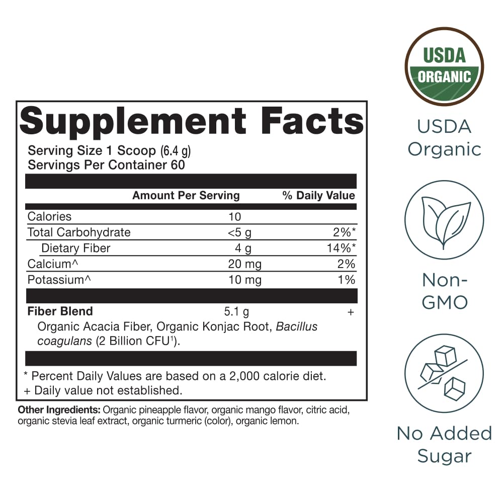 pineapple mango fiber supplement