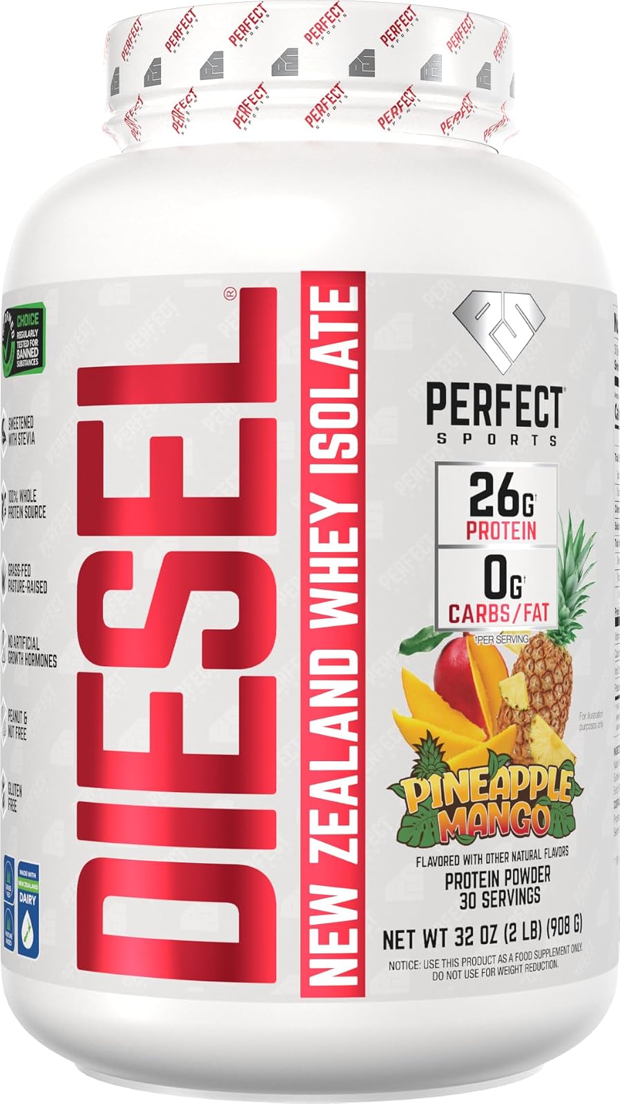 Pineapple mango whey protein isolate
