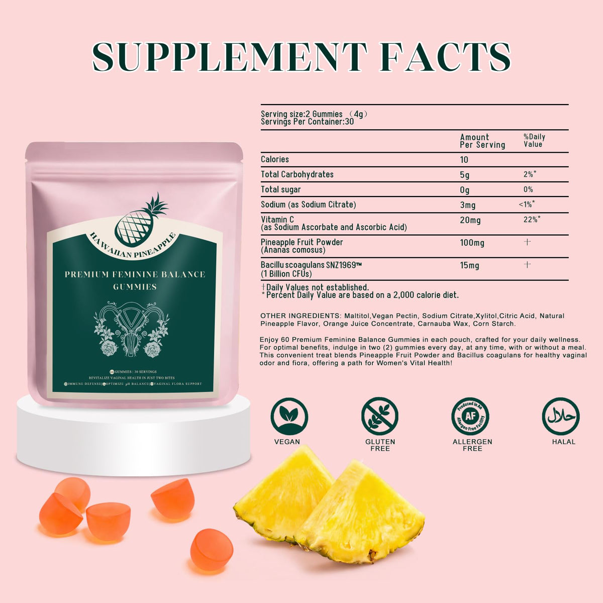 Pineapple probiotics for gut health