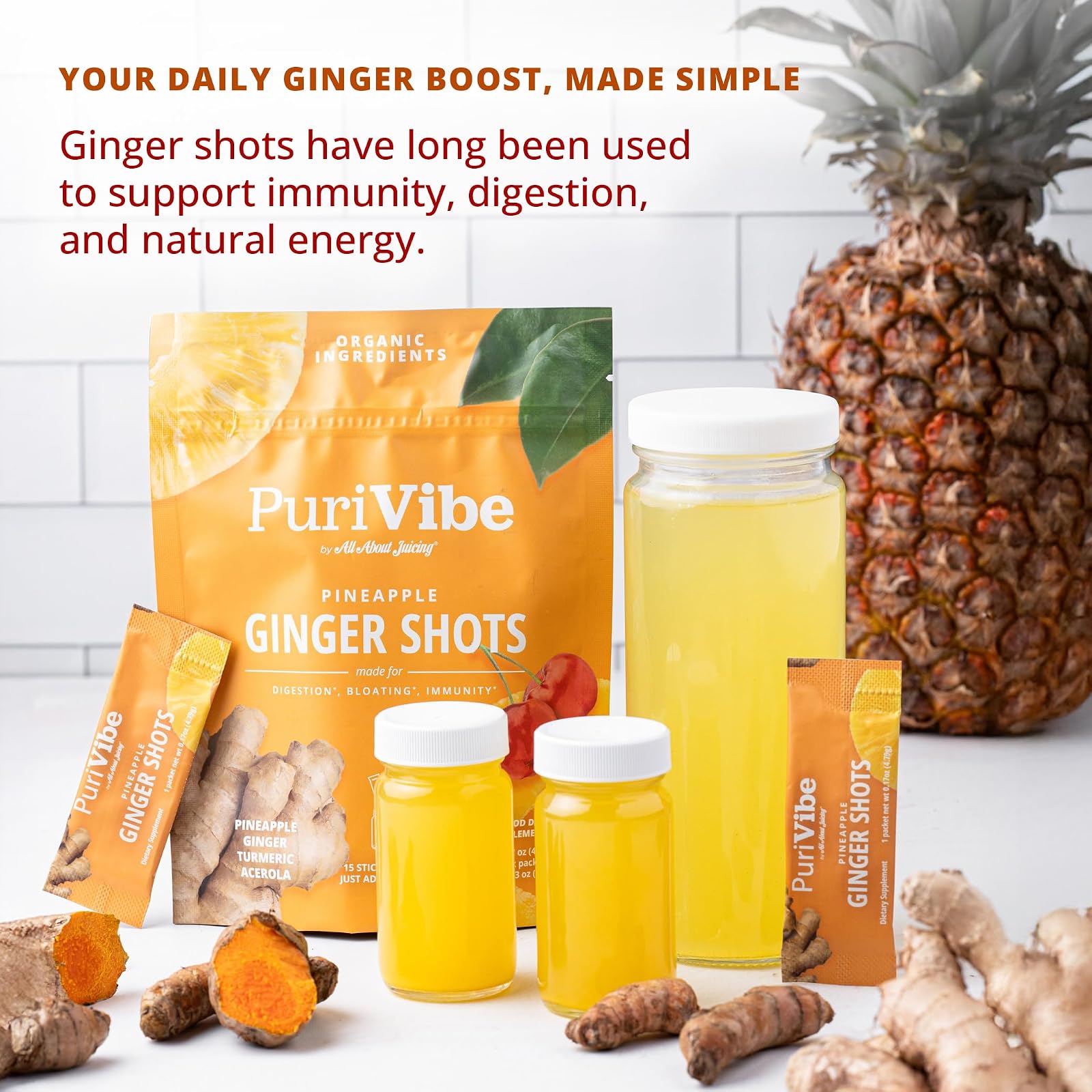 pineapple turmeric ginger tea blend