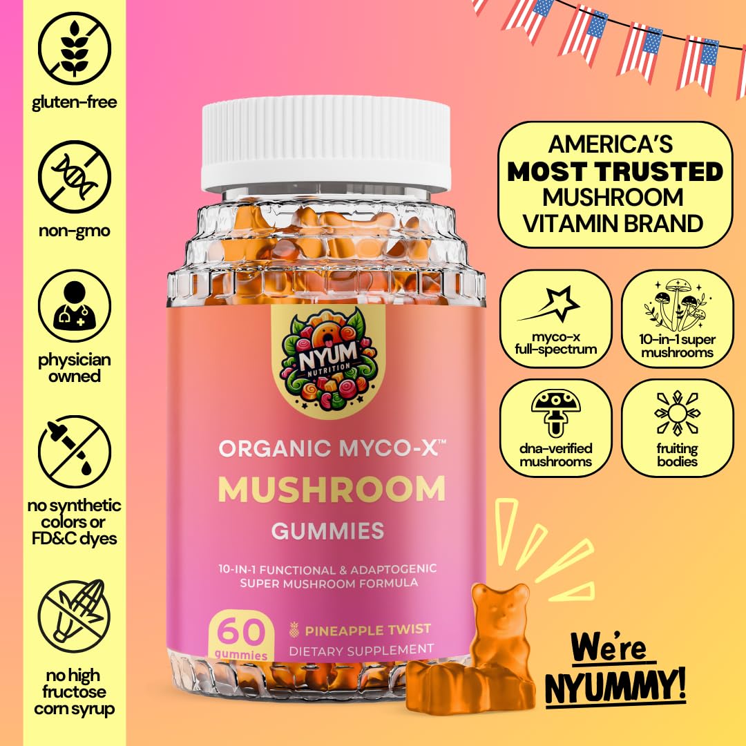 Pineapple twist mushroom gummies for wellness