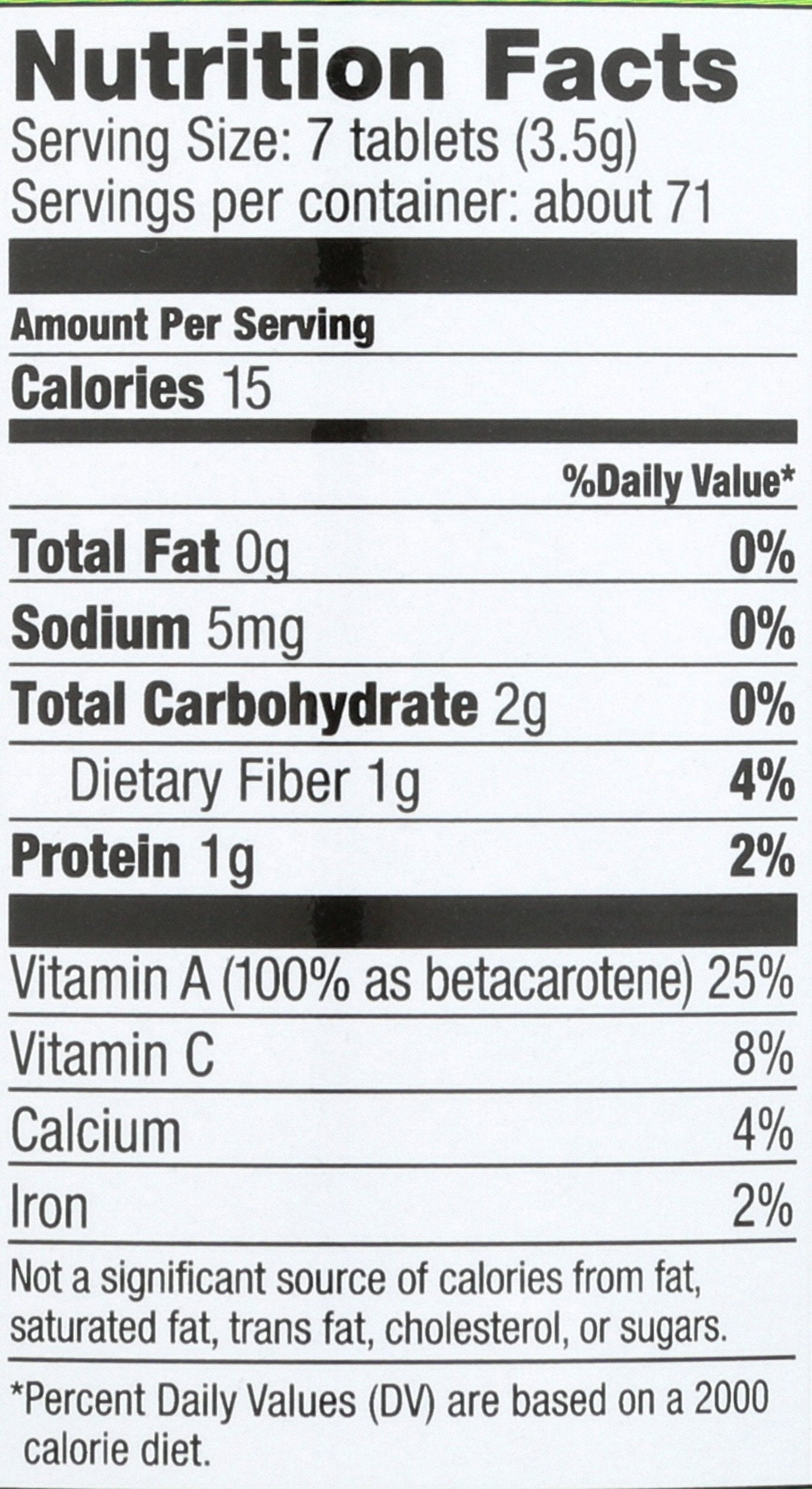 PINES alfalfa tablets for energy