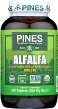 PINES Organic Alfalfa supplement tablets