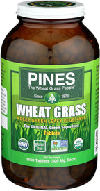 Pines organic wheat grass tablets