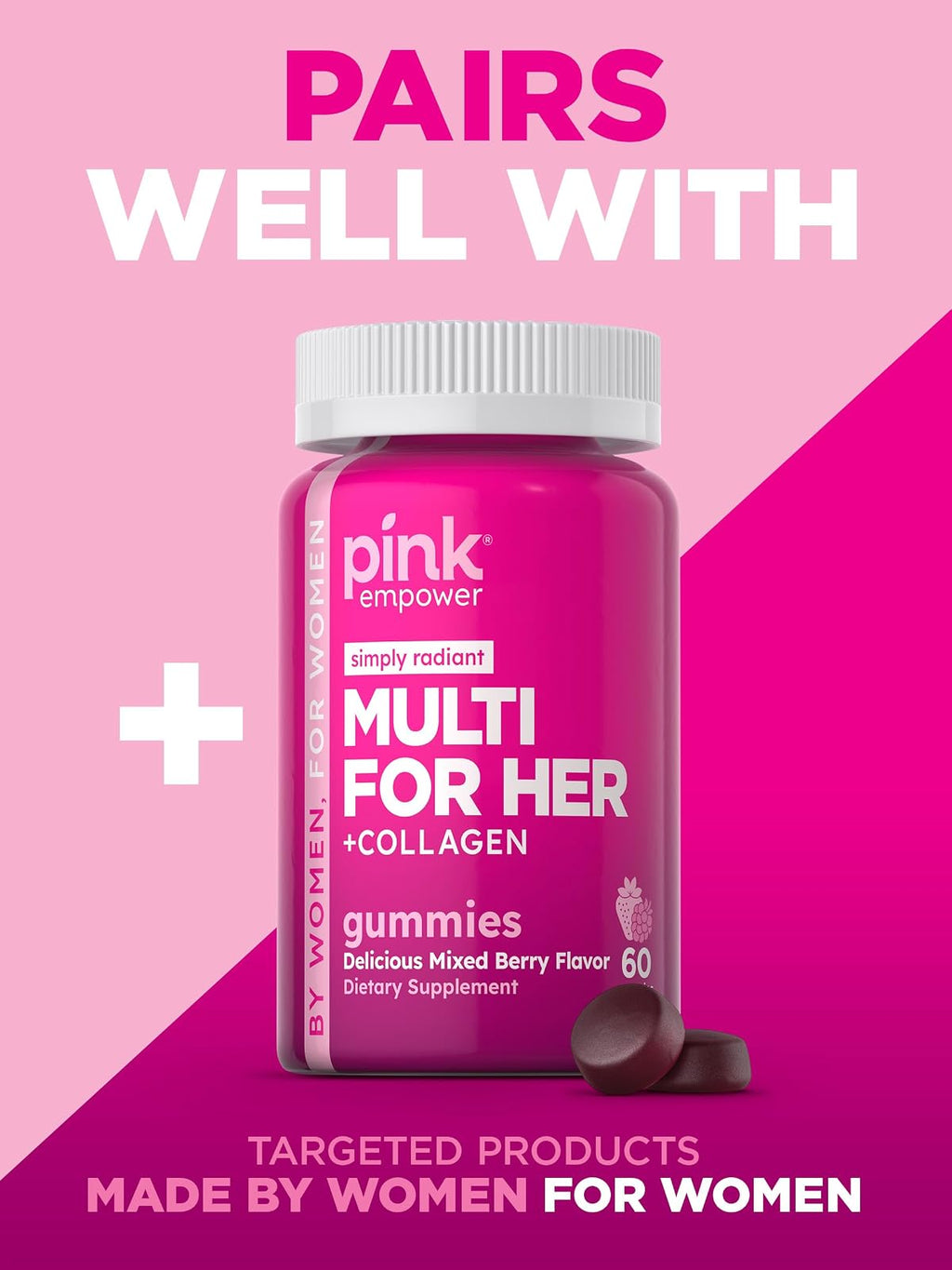 PINK biotin gummies 2500 mcg dosage
