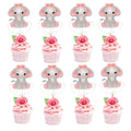pink elephant cupcake toppers for girls
