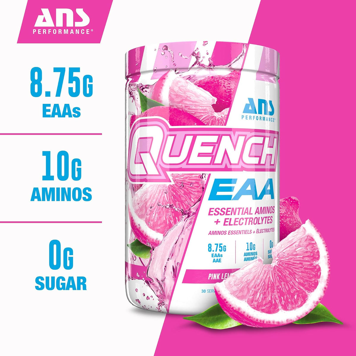Pink lemonade amino acid drink