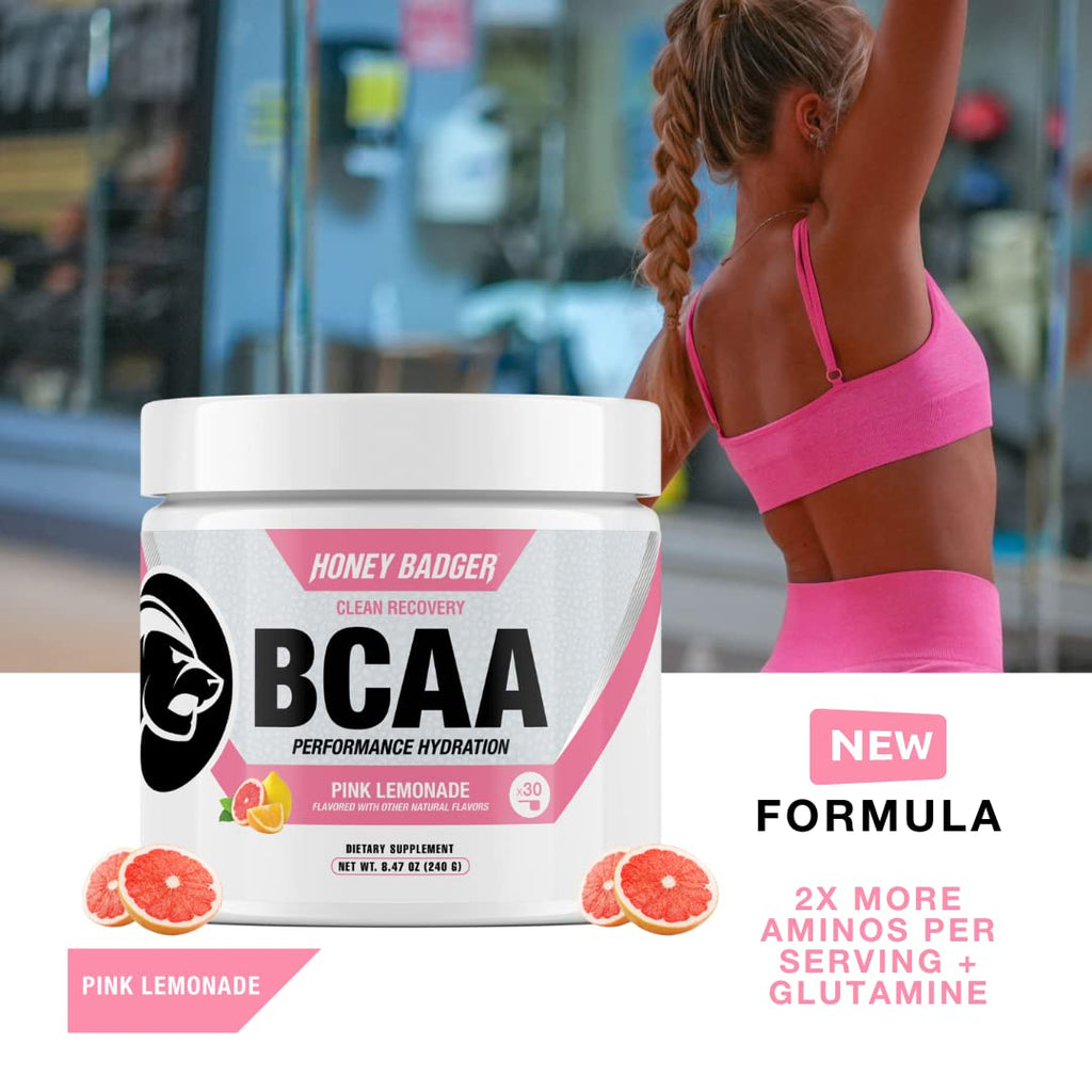 Pink lemonade BCAA energy boost