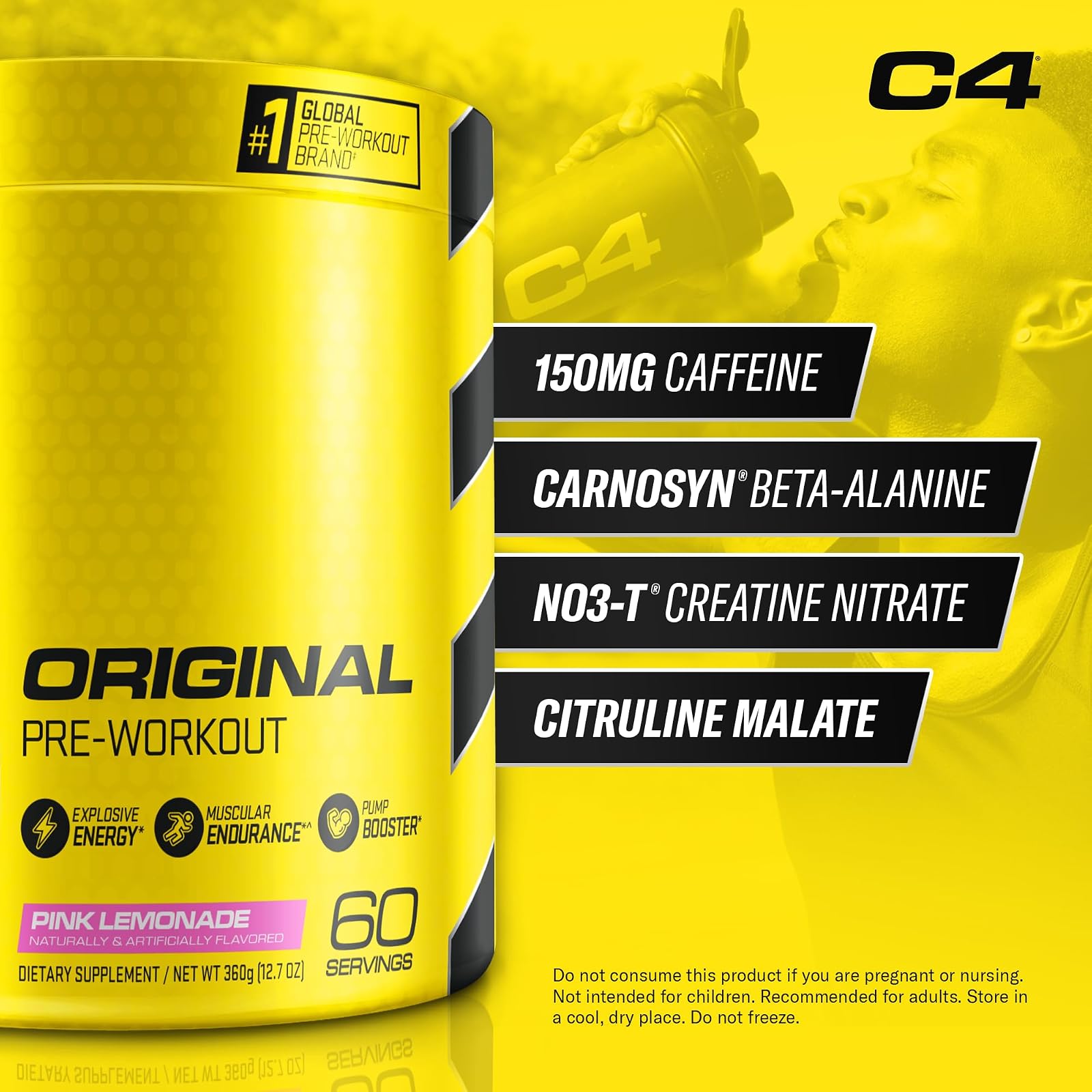 Pink lemonade pre-workout flavour