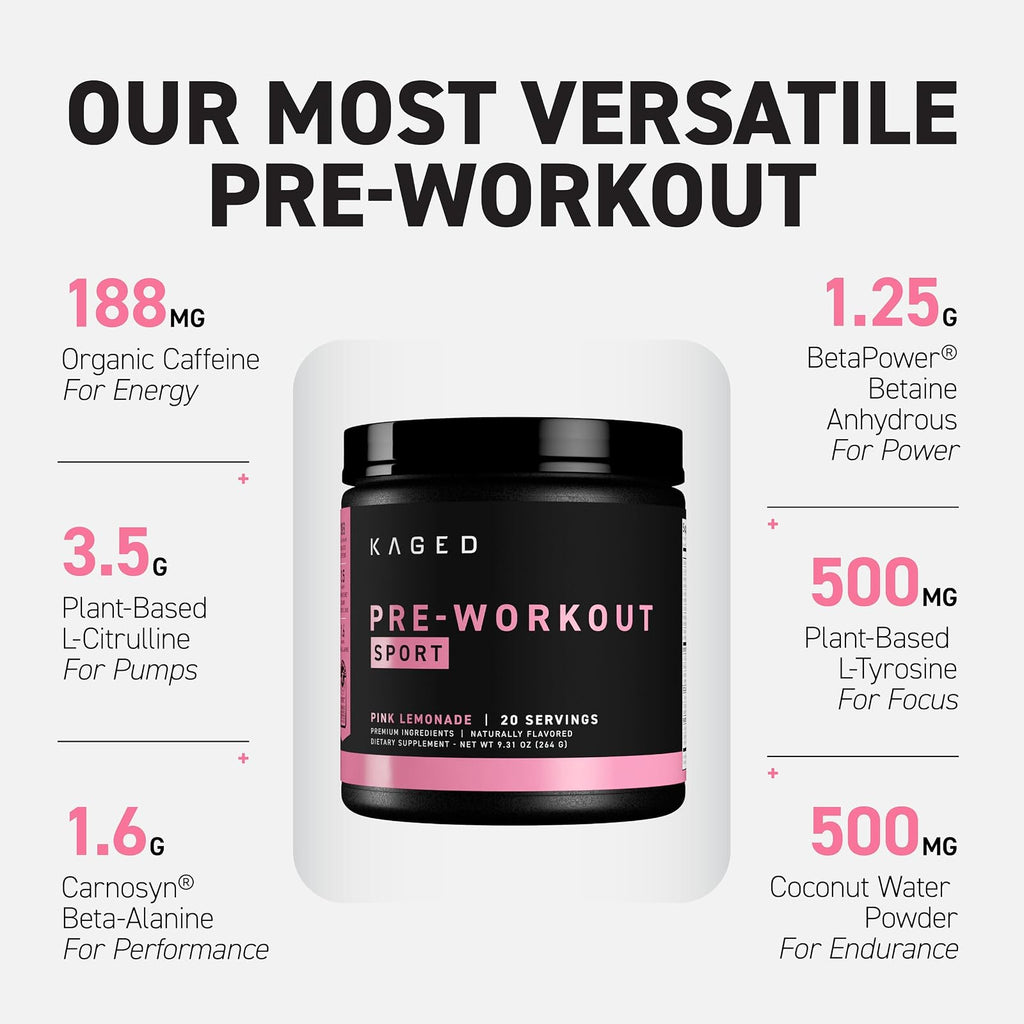 Pink lemonade pre-workout powder flavor