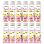 Pink lemonade whey protein drink