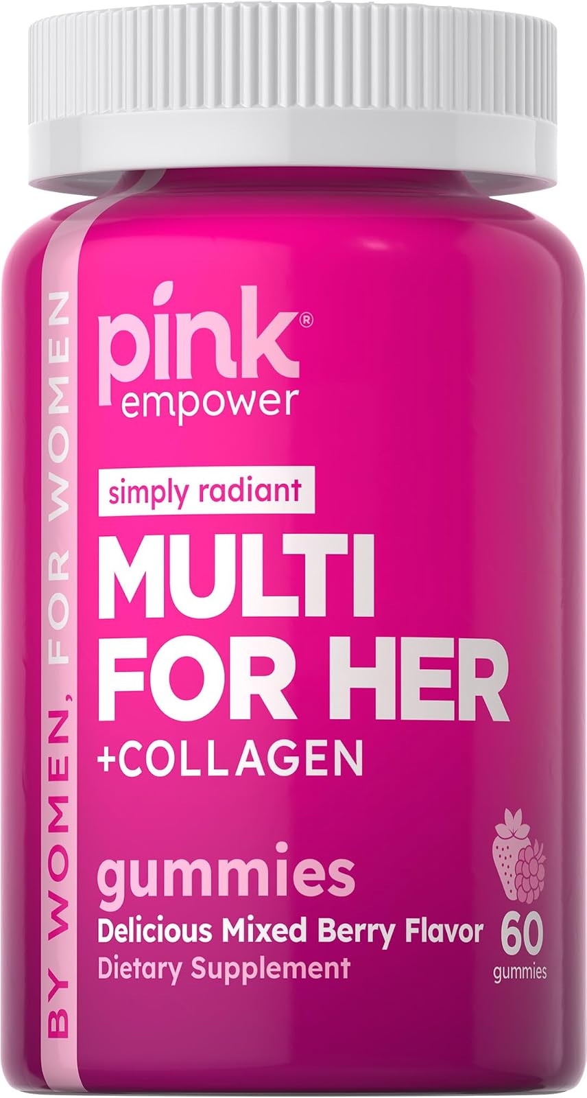 PINK multivitamin gummies for women