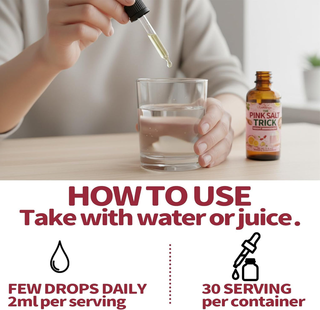 Pink Salt drops for wellness