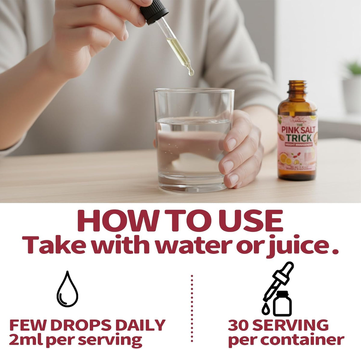 Pink Salt drops for wellness