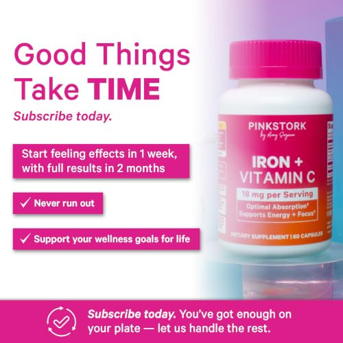 Pink Stork 18 mg iron for vitality