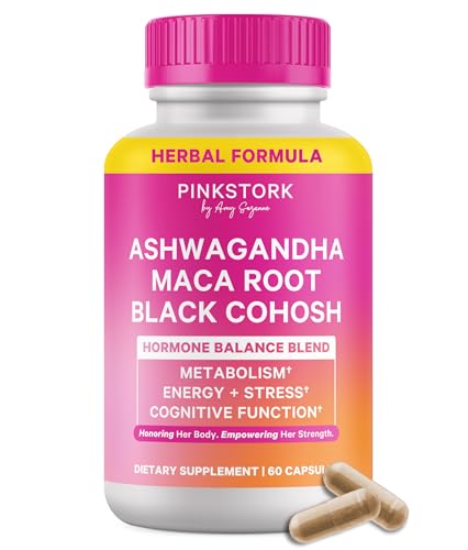Pink Stork ashwagandha capsules for stress relief