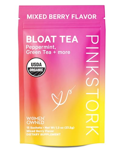 Pink Stork Bloat tea sachets
