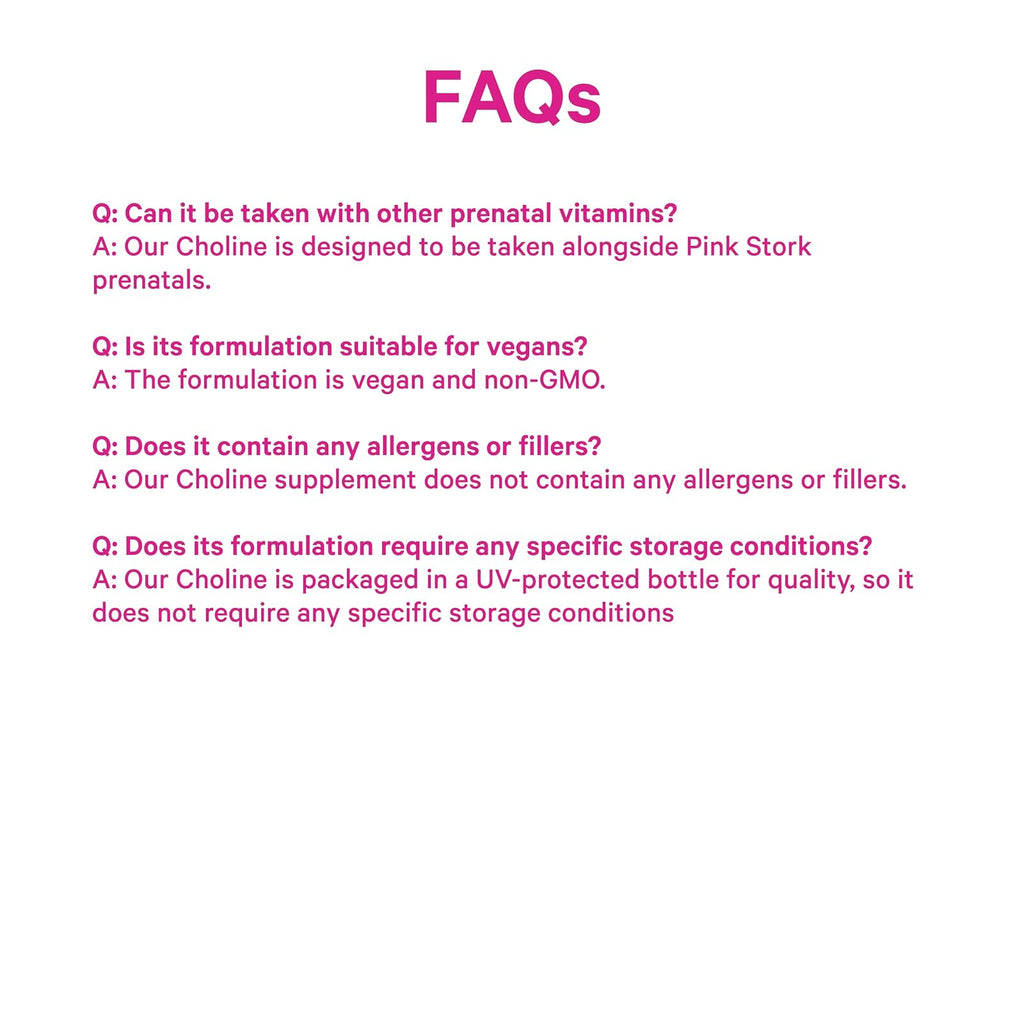 Pink Stork Choline for daily nutrition