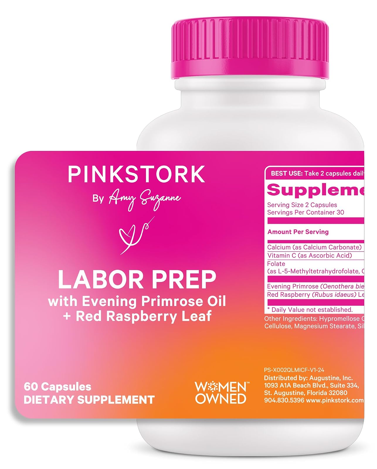 Pink Stork labor prep supplement capsules