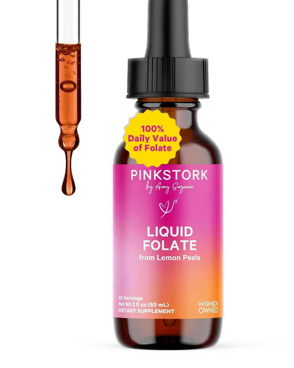 Pink Stork Liquid Folate Drops