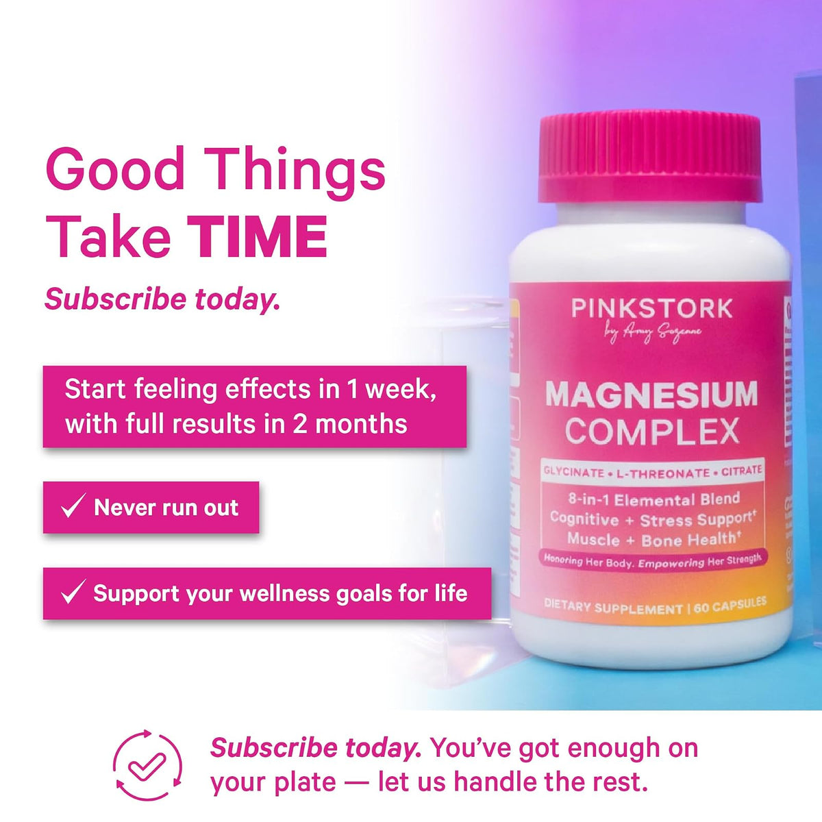 Pink Stork magnesium for relaxation