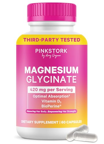 Pink Stork magnesium glycinate capsules