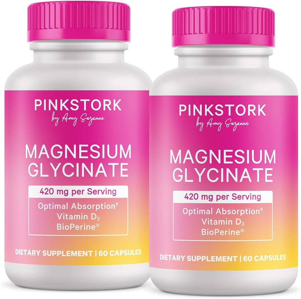 Pink Stork magnesium glycinate supplement