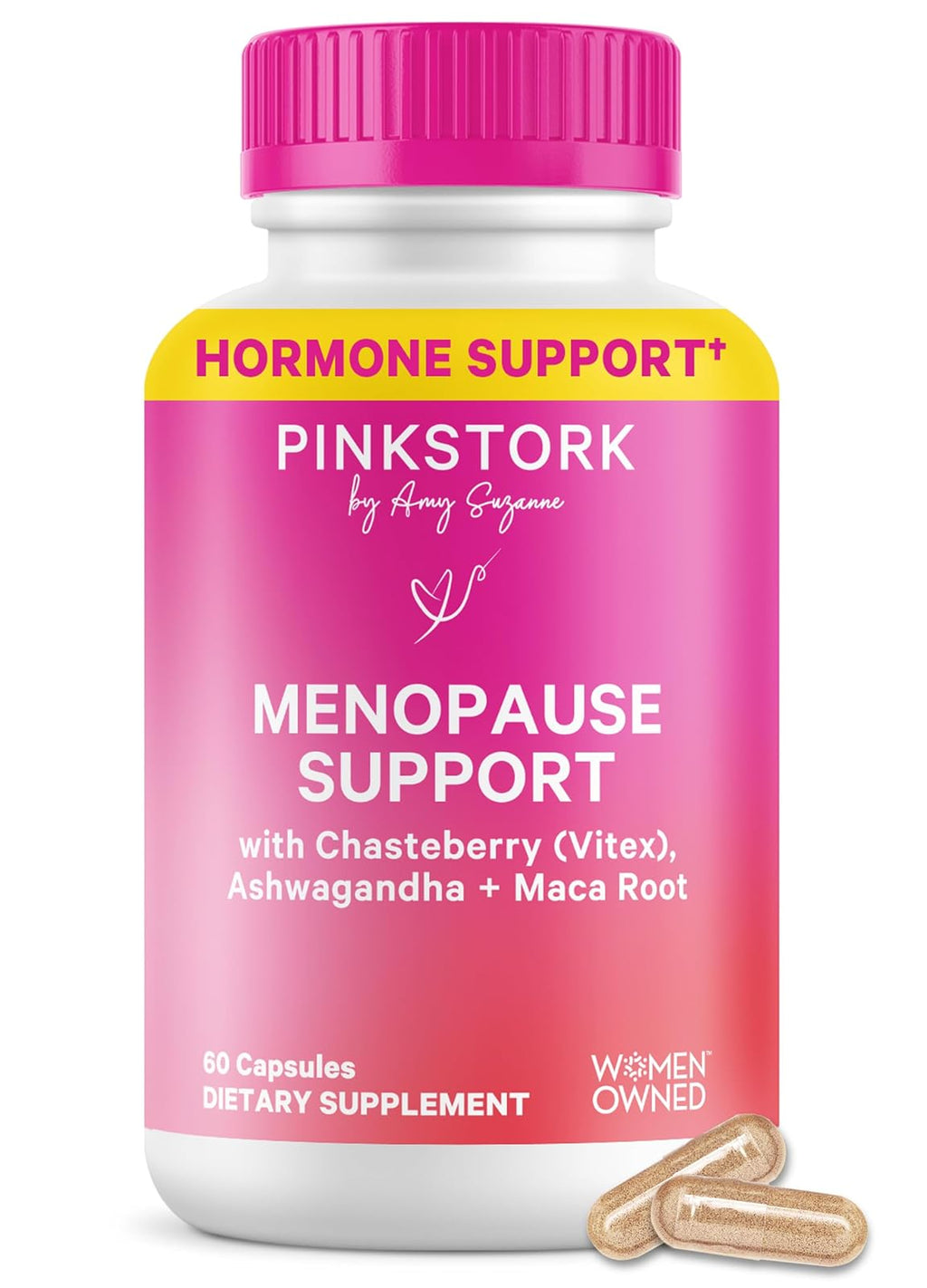 Pink Stork menopause support capsules