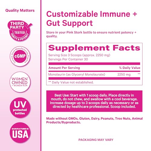Pink Stork Monolaurin immune boosting pellets