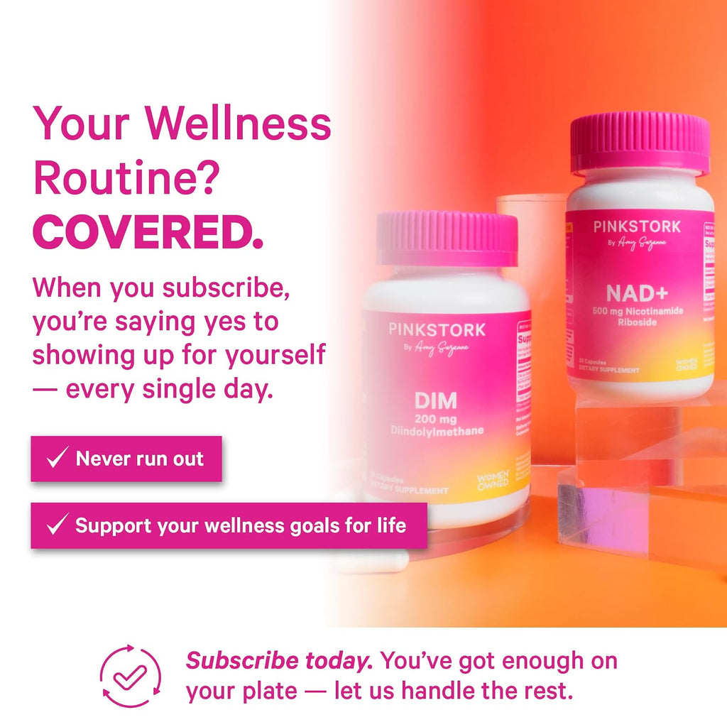 Pink Stork NAD+ supports mental clarity